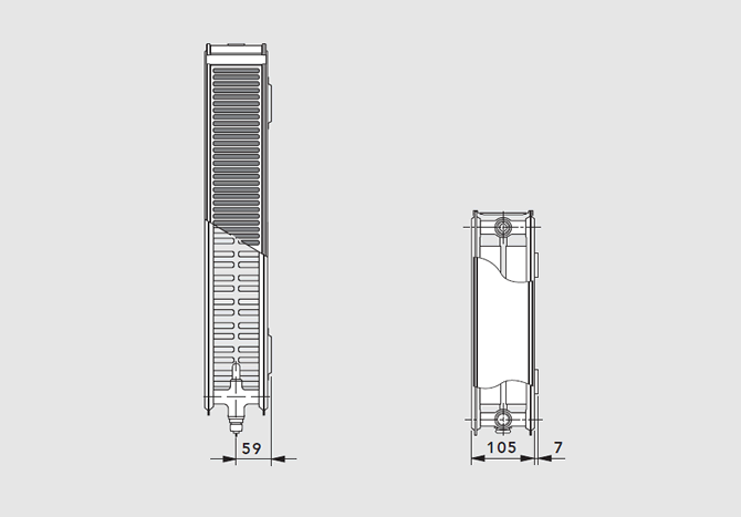 Vogel&Noot Vonova 22 KV Szelepes Radiátor